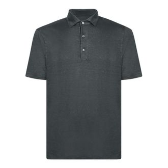 Dell'Oglio Homme, Tops, Bleu, Taille: M Polo Bleu Design Classique