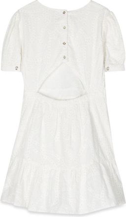 Michael Kors Short-Sleeved Cotton Dress - White