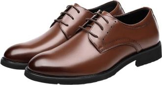 Generic Chaussures Oxford Noires Faites Main for Hommes, Chaussures c&eacute;r&eacute;monie Luxe en Cuir &agrave; Lacets, Mariage &eacute;l&eacute;gantes et, Rehaussantes, parfaites for rehauss