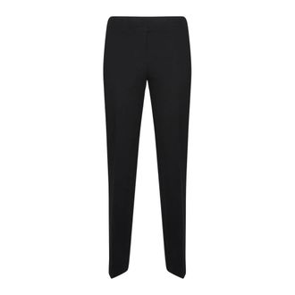 Elena Miro Pantaloni Slim Fit in Punto Milano - - Trousers - Damen - Schwarzk - L
