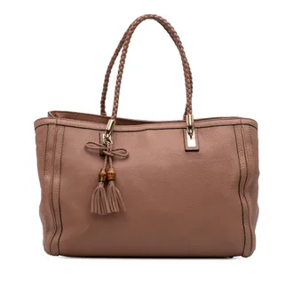 Gucci Brown Medium Leather Bella Tote