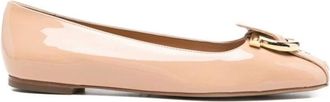 Ferragamo Femme, Chaussures, Brun, Taille: 36 1/2 EU Ferragamo Flat shoes Brown