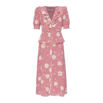 Alessandra Rich Seidenkleid - - Dresses - Damen - Rosa - 2XS