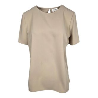 P.A.R.O.S.H. Sandfarbenes Top mit kurzen &Auml;rmeln - - Blouses & Shirts - Damen - Beige - S