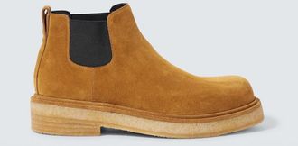 Bottega Veneta Chelsea Boots Haddock aus Veloursleder
