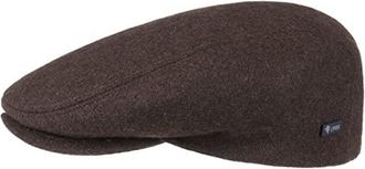 LIPODO Casquette Plate de Sport pour Homme et Femme - Casquette Plate avec visière - Casquette Plate Sportive mi-Saison et Hiver, Marron, 57 cm