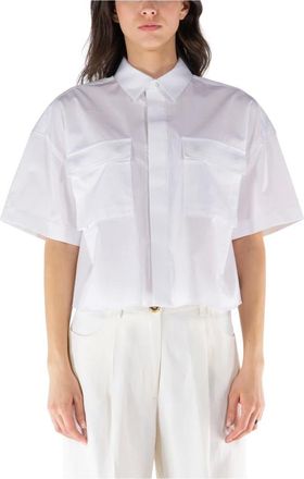 sacai Femme, Blouses et Chemises, Blanc, Taille: 34 FR Thomas Mason Cotton Poplin Shirt