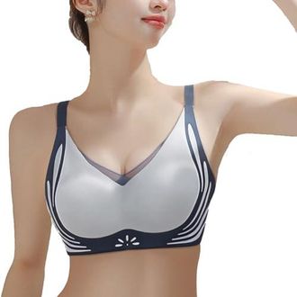 Generic Soutien Gorge Invisible Soutien Gorge sans Armature Brassiere Femme sans Armature De Classique Confort Maison Usage Quotidien Toutes Saisons Tissu Dou