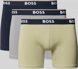 HUGO BOSS Trunks aus Baumwoll-Mix im 3er-Pack
