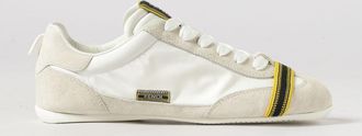Fendi Wrap-Sneaker aus Leder und Nylon mit zweifarbigem Streifenmotiv