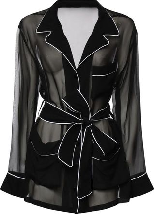 Dolce & Gabbana Femme, Blouses et Chemises, Noir, Taille: 38 FR Camicia