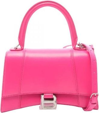 Balenciaga Pre-owned Sac &agrave; main Hourglass Small en cuir 2 voies - Femme - Pre-owned - Rose - Taille: ONE Size