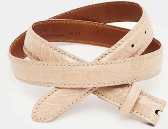 Reptiles House SABRINA - KROKODILGÜRTEL - Cream