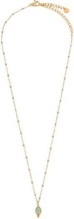 Au Printemps Paris Collier avec pierres de gemmes