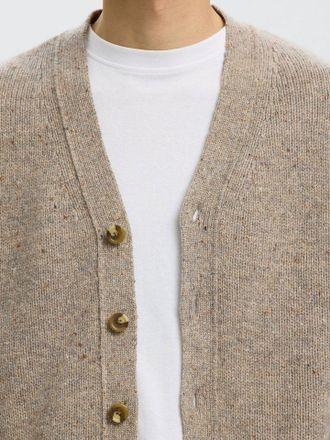 Selected Strickjacke SLMCODY LS KNIT CARDIGAN NOOS Wollmischung, regular fit