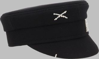 Ruslan Baginskiy KPC033PF26_WPRLBLACK Flat Cap - Black