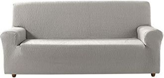 Estoralis Zebra Textil Estoralis | BETA Sofabezug im modernen Design | Elastischer Jacquardstoff | Perlgrau | F&uuml;r 3-Sitzer-Sofa von 170 bis 220 cm. | Sofaschutz