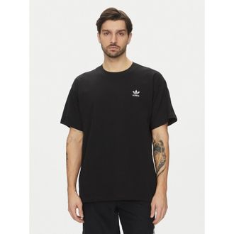 adidas T-Shirt Trefoil Essentials JD0349 Schwarz Oversize