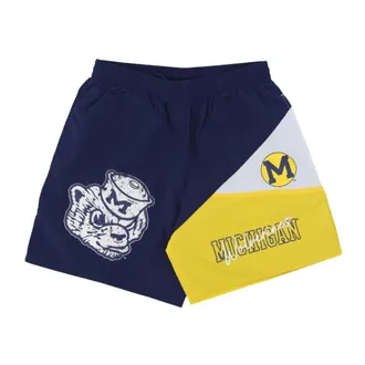 Mitchell & Ness Vintage Logo Michigan Wolverines Shorts - - Sport - Herren - Mehrfarbig - S