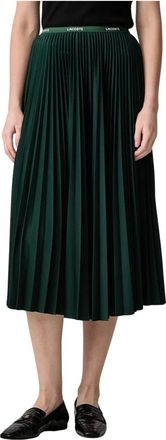 Lacoste Jupe Maxi Pliss&eacute;e - Femme - Jupes - Vert - Taille: 40 FR
