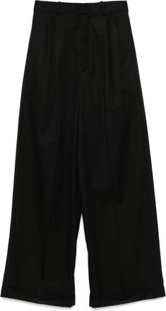 Loewe Hose mit Bundfalten - Schwarz