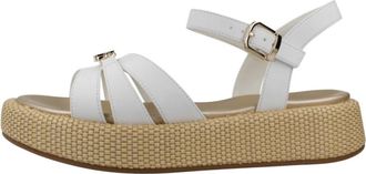 Tommy Hilfiger Femme, Chaussures, Blanc, Taille: 36 EU Sandalia Cruzada