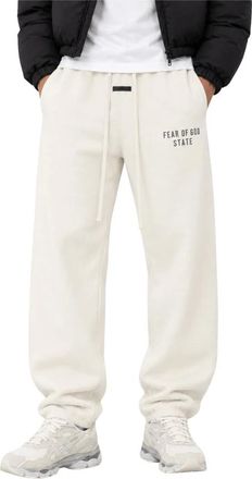 Fear of God Pantalon de jogging en molleton essentiel - Homme - Pantalons - Beige - Taille: S