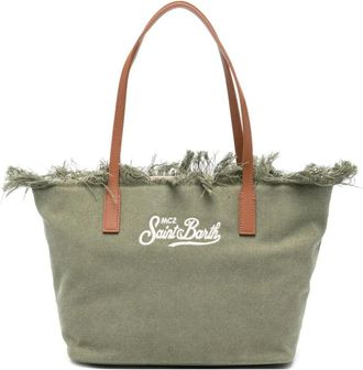 MC2 Saint Barth Femme, Sacs, Vert, Taille: ONE Size City Bag Mid Fringe