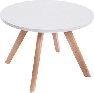 Clp Table dappoint Eirik, Ronde, Bois, 60x60 cm, Design, Hauteur ca. 40 cm, Couleur:Nature