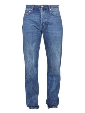 S&eacute;fr Jeans in Knitteroptik - Blau