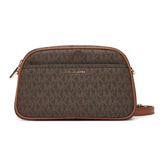 Michael Kors Femme, Sacs, Brun, Taille: ONE Size Jet Set Small Signature Logo Camera Sac Bandouli&egrave;re