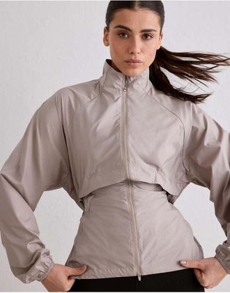 Aim'n Veste de course - Argile fonc&eacute;-Neutral