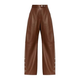 Sportmax Cinepresa Lederhose - - Trousers - Damen - Braun - XS