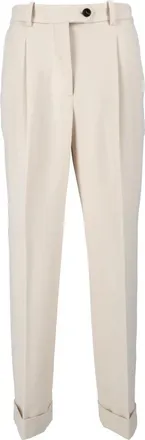 Circolo 1901 Femme, Pantalons, Beige, Taille: 38 FR Chinos