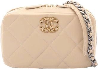 Chanel Pre-owned Sac bandouli&egrave;re vintage - Femme - Pre-owned - Beige - Taille: ONE Size