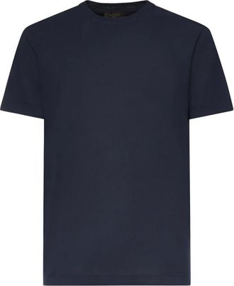 Zanone Homme, Tops, Bleu, Taille: 4XL T-shirt en coton