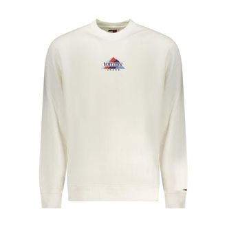 Tommy Hilfiger Wei&szlig;e Baumwolle Herren Sweatshirt