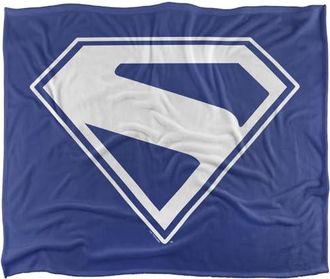 DC Comics Superman 2025 New Logo White Silky Touch Super Soft Throw Blanket 152 X 127 cm