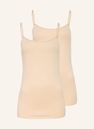 Schiesser 2er-Pack Tops 95/5 beige