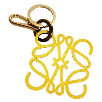 Loewe unisex, Pre-owned, Jaune, Taille: ONE Size Porte-cl&eacute;s Pre-owned