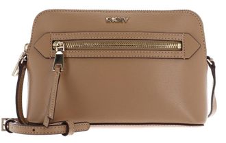 DKNY Womens Bryant Ave Mid Flap Crossbody, Cappucino, One size