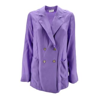P.A.R.O.S.H. Sofia Double-Breasted Blazer - - Jackets - Damen - Lila - L