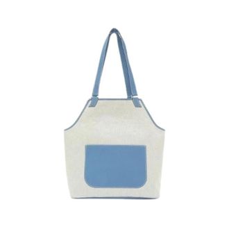 Herm&egrave;s Pre-owned Jardinier Toile H Chevre Mysore Shoulder Bag - Femme - Pre-owned - Bleu - Taille: ONE Size