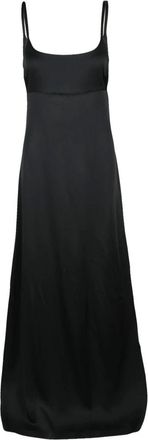 Max Mara Femme, Robes, Noir, Taille: 40 FR Dede Flared Satin Dress