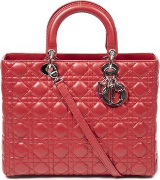 Dior Crossbody Bags - Large Lady Dior Zip - Gr. unisize - in Rot - f&uuml;r Damen