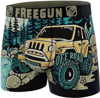 Freegun Boxer Homme Microfibre Wild Life (XL, Off Road)