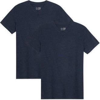 Danish Endurance T-Shirt V Herren (2er-Pack) aus Modal & Baumwolle, leicht & atmungsaktiv