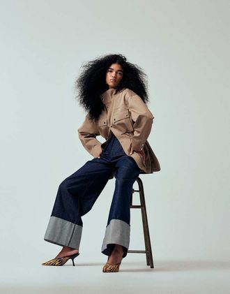 Asos Veste fonctionnelle &agrave; col chemin&eacute;e - Marron-Brown