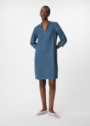 Comma Minikleid Kleid Jeanskleid mit Eingrifftaschen aus flie&szlig;endem Lyocellmix