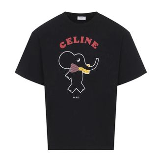 Celine Relaxed T-Shirt - - Tops - Herren - Schwarzk - S